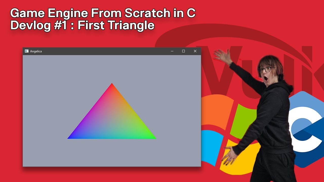 First Triangle C Game Engine From Scratch Devlog 1 Youtube 3411