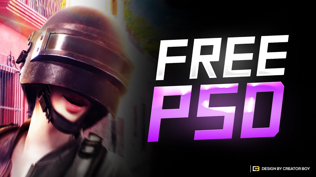 BGMI FREE PSD FOR THUMBNAIL || CREATOR BOY GFX - YouTube