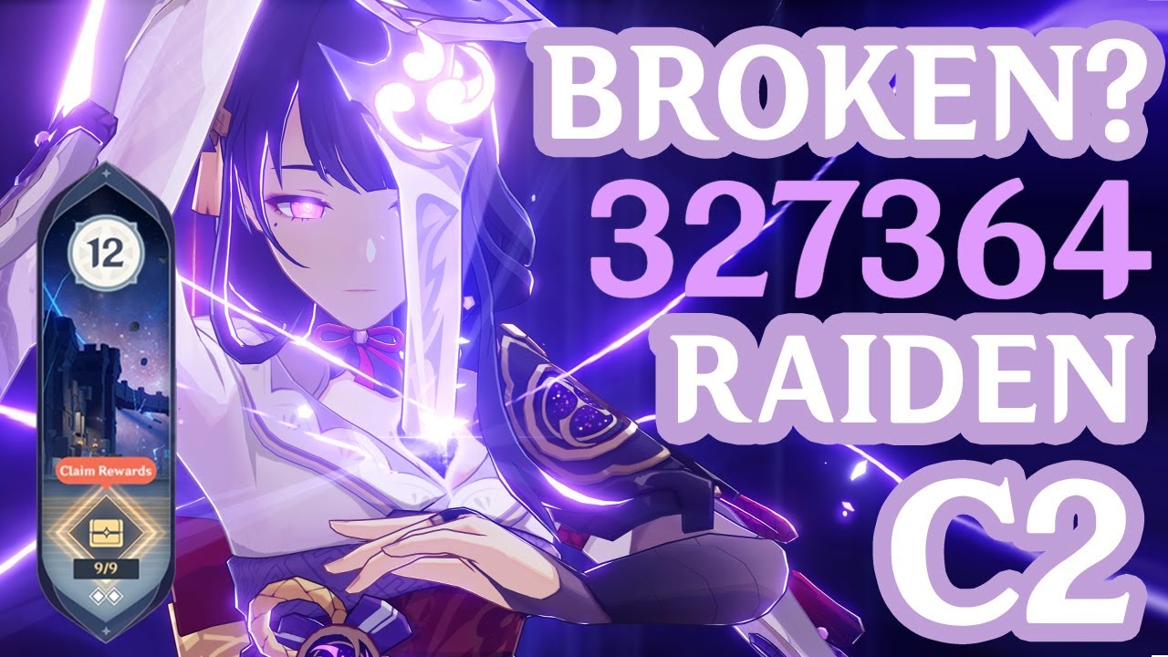 តេស្ត C2 Raiden Shogun ជាមួយ Abyss Floor 12 - Genshin Impact - YouTube