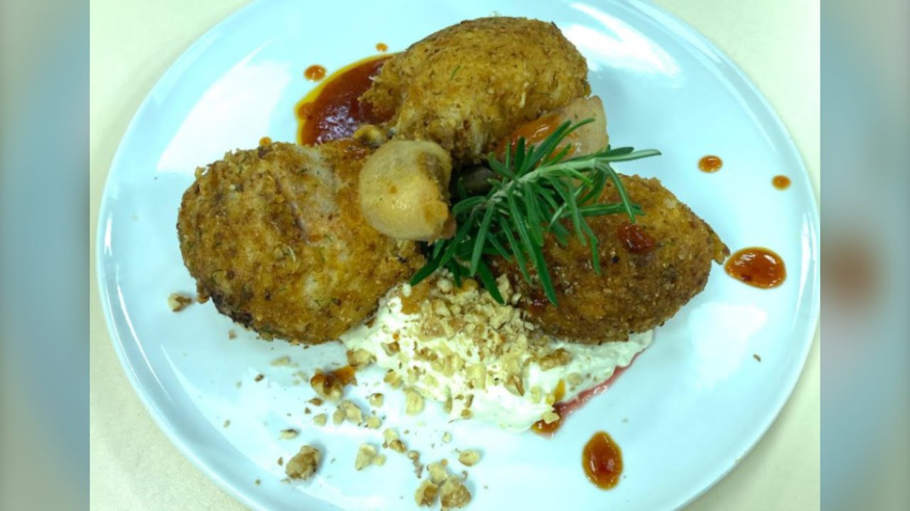 Gatime nga Albana, Kofsha pule të pjekura me bukë të thërrmuar dhe ...