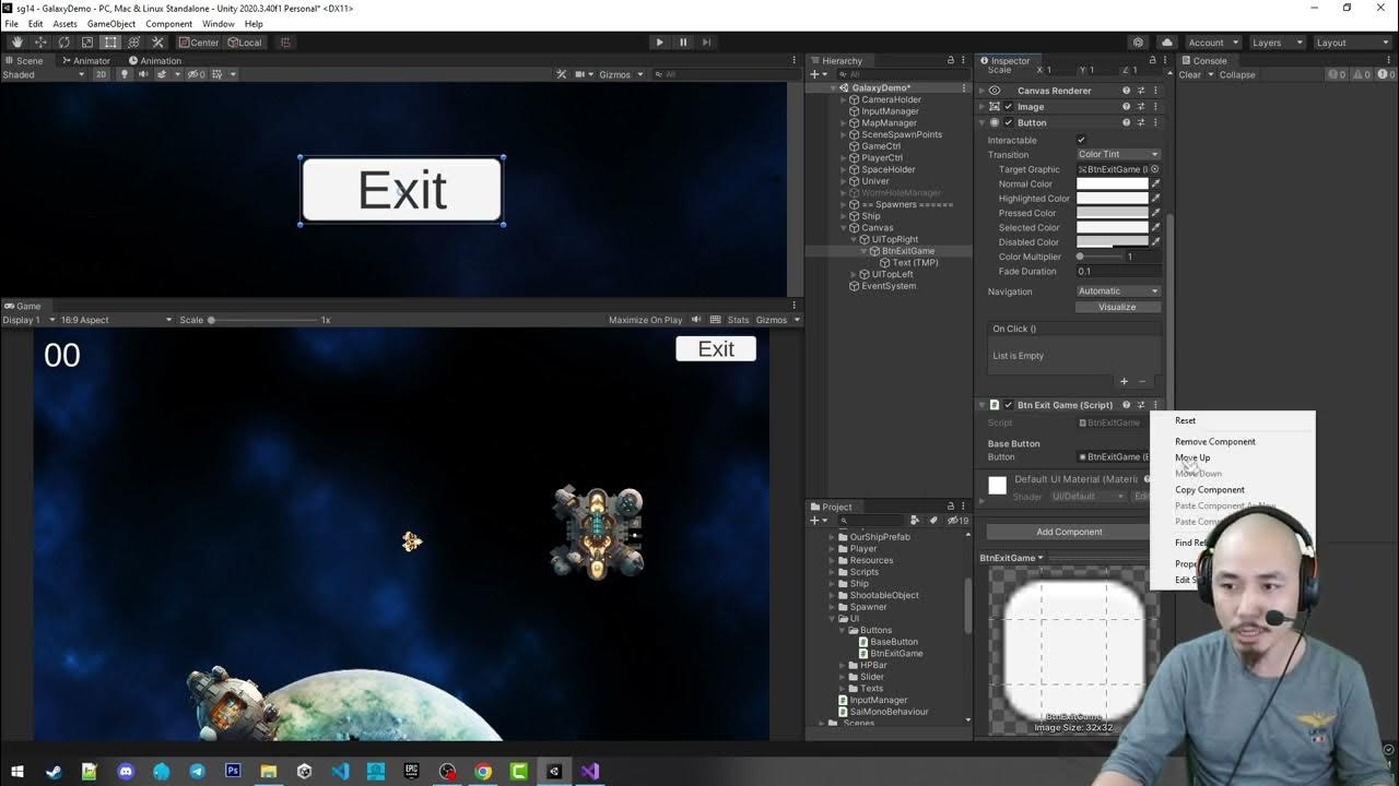 Cách làm UI Button trong Unity - 1 Phút Kinh Nghiệm - E44 - YouTube