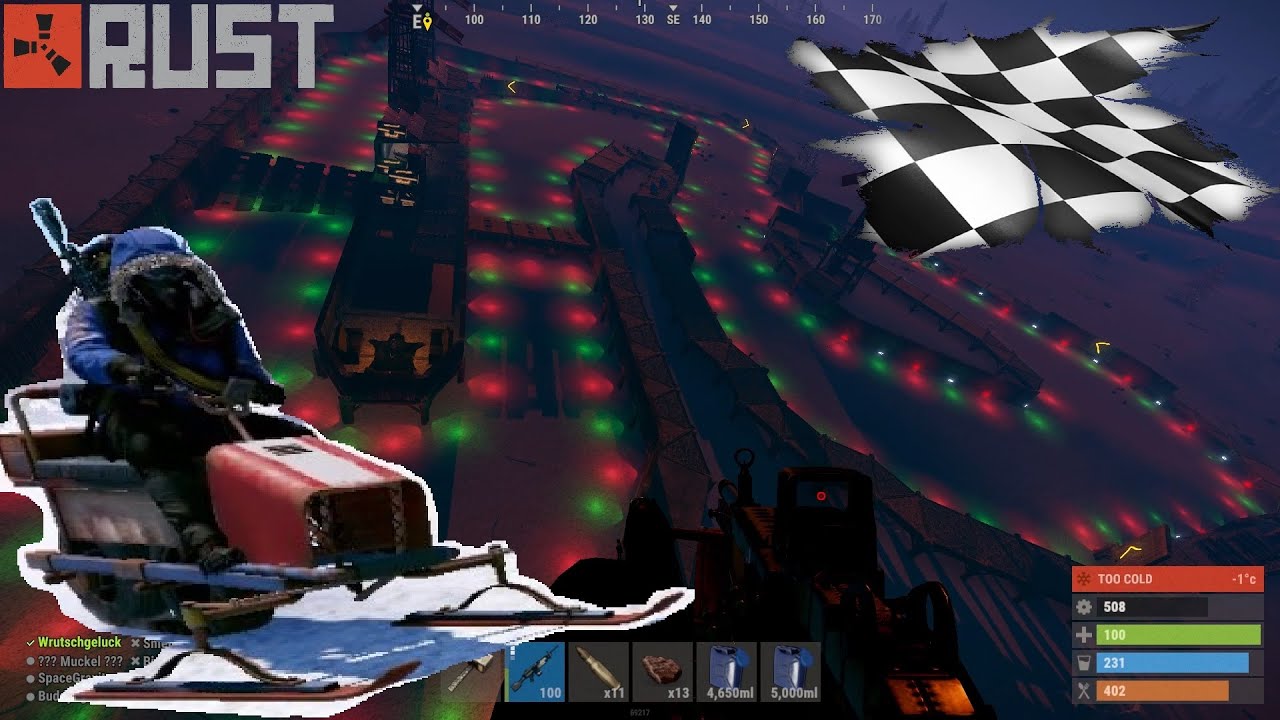 RUST Snowmobile Racing - YouTube