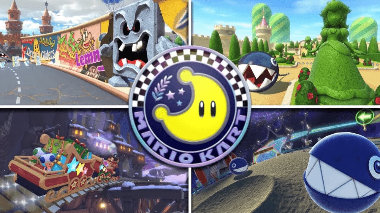 Mario Kart 8 Deluxe - Moon Cup Walkthrough (DLC Wave 3) - YouTube