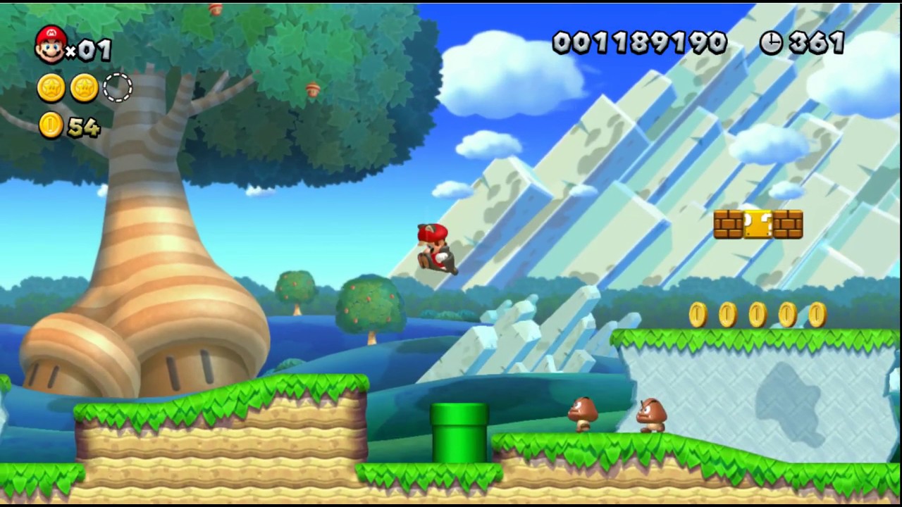 New Super Mario Bros. U - Acorn Plains 1 - YouTube