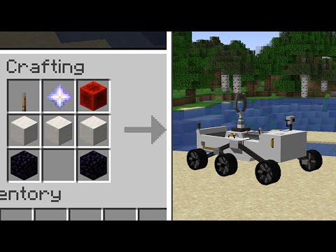 mars rover in minecraft - YouTube