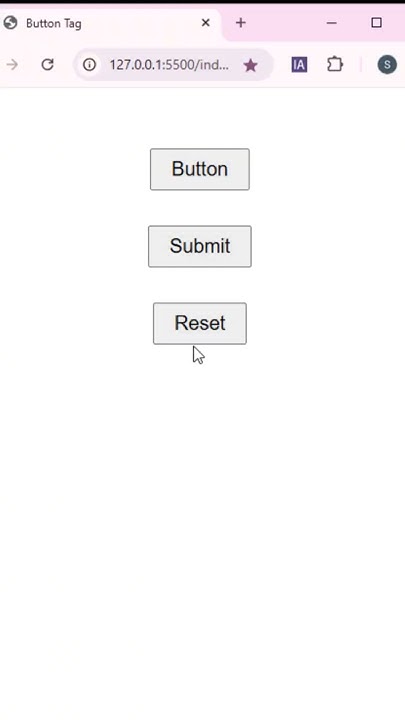 button tag || HTML || Html Tag #htmltags #shorts - YouTube