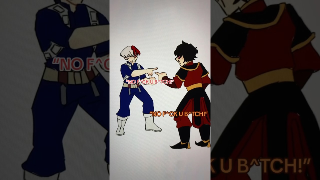 Todoroki meets ZUKO!? | #mha #atla #avatarthelastairbender - YouTube
