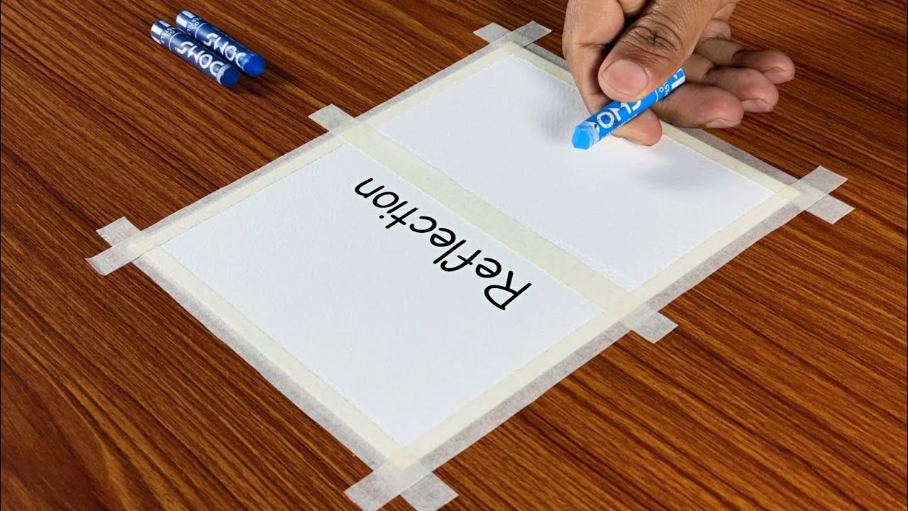 Beauty of Reflection / Oil Pastel Drawing for Beginners / Step by Step ...