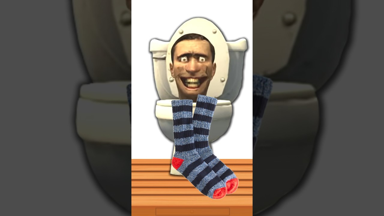 Skibidi toilet ASMR eat socks - YouTube