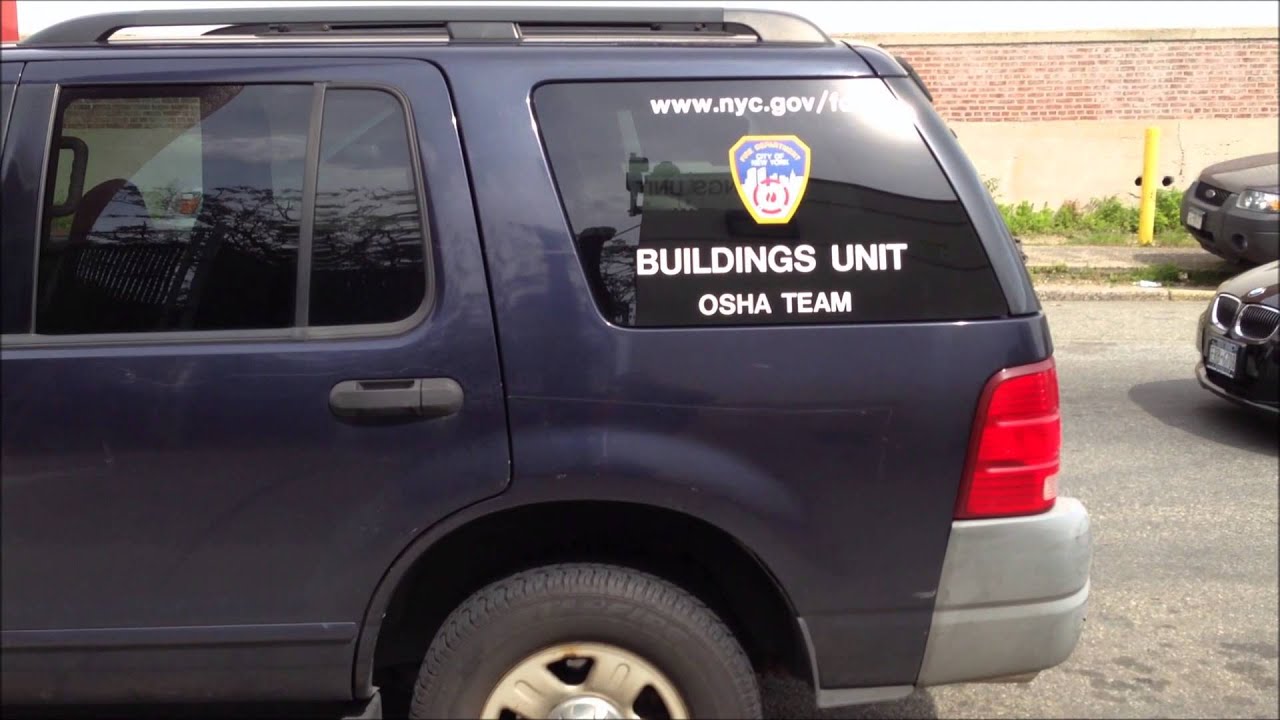 4 DIFFERENT FDNY BUILDINGS DIVISION UNITS AT THE FDNY FLEET SERVICES ...