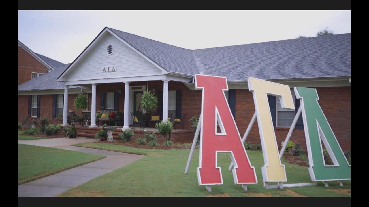 Alpha Gamma Delta House Tour Troy University - YouTube