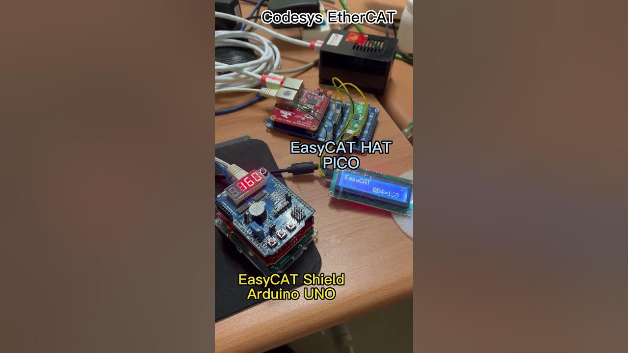 使用Codesys EtherCAT驅動EasyCAT HAT及EasyCAT Shield - YouTube
