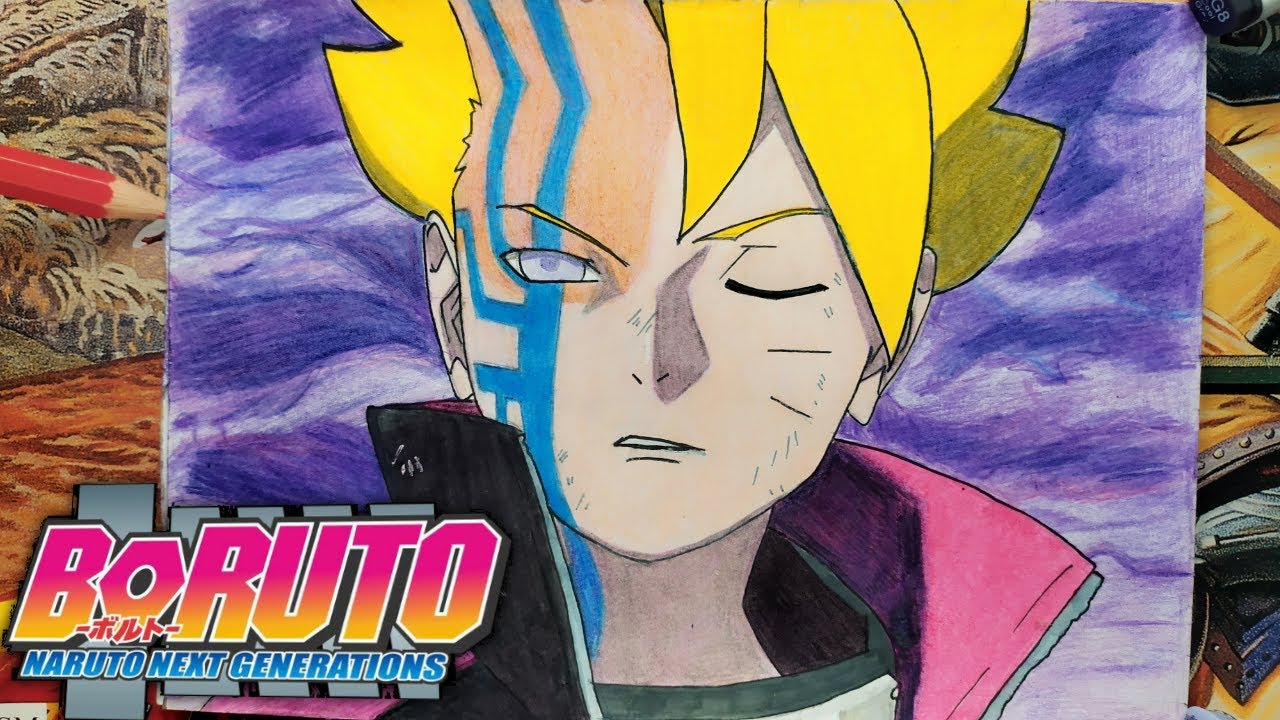 drawing borushiki anime boruto naruto next generation - YouTube