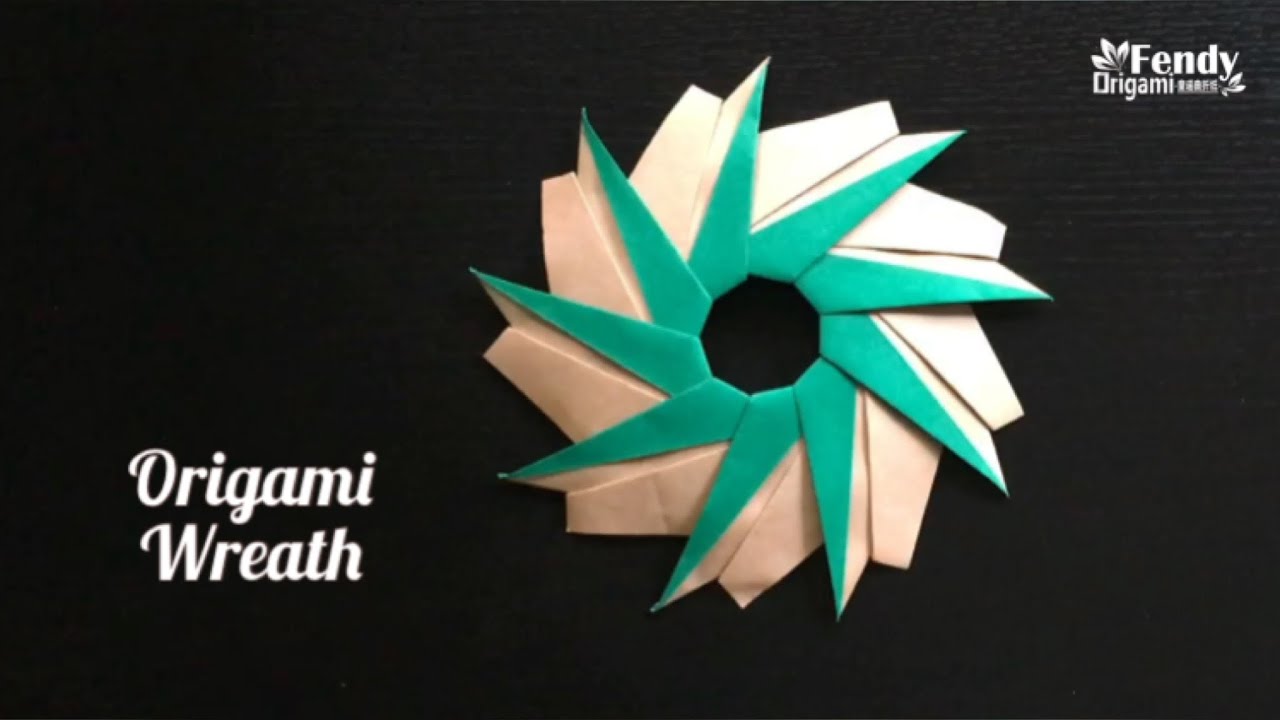 Origami Wreath/ Paper Mandala - YouTube