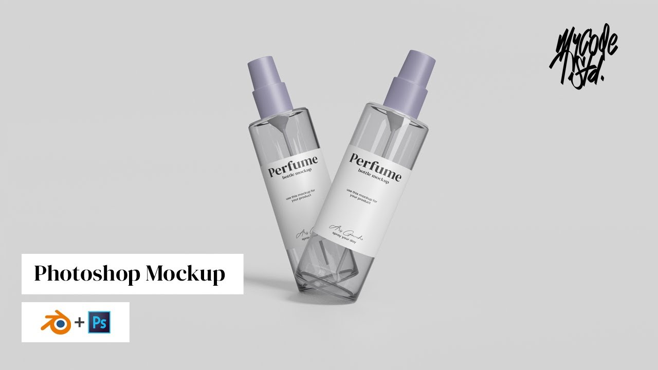 How to Make a Simple Perfume Bottle Mockup Tutorial | Photoshop Mockup ...