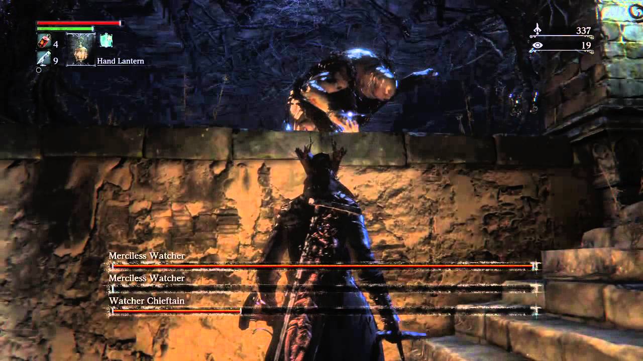 Bloodborne - Watcher Chieftain and Merciless Watchers - YouTube