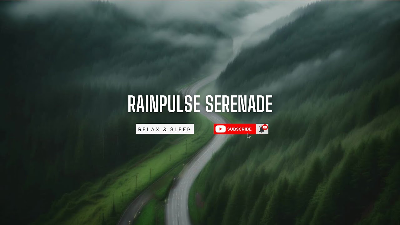 Relax and Sleep Sound of rain and lightning amidst the mountain natural ...