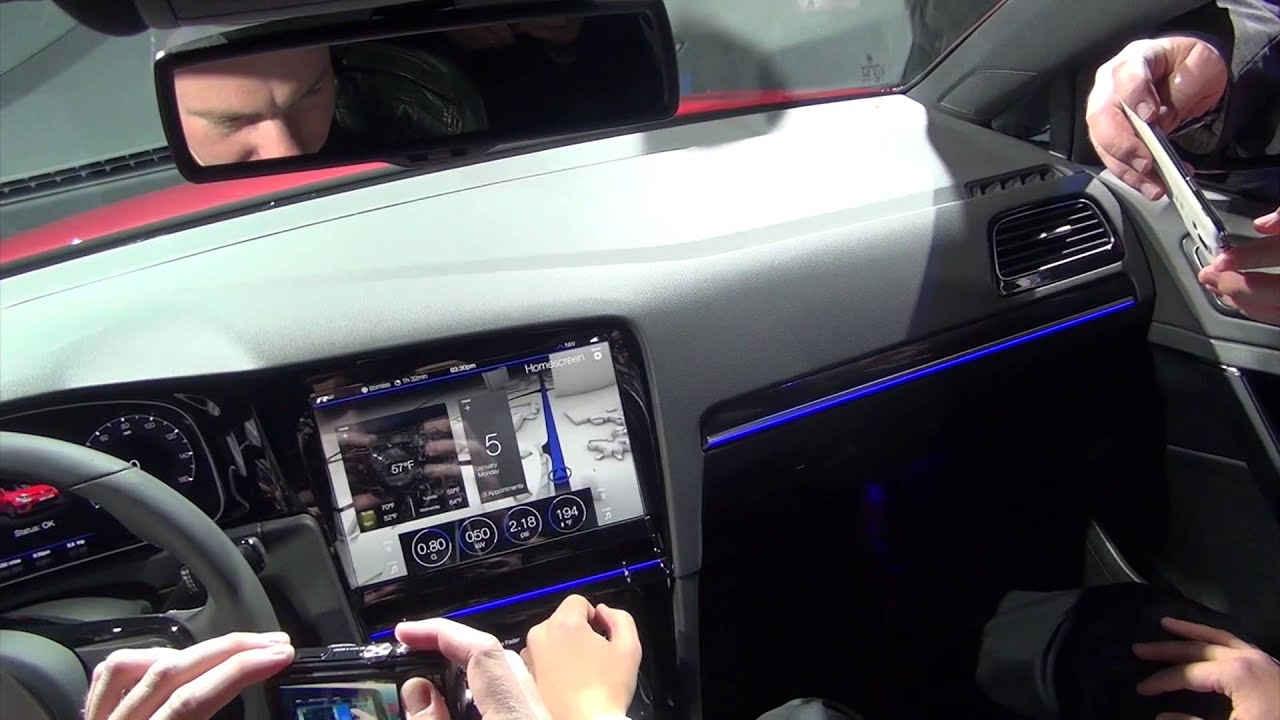 Volkswagen Golf R Touch Concept Vehicle at CES Las Vegas - YouTube