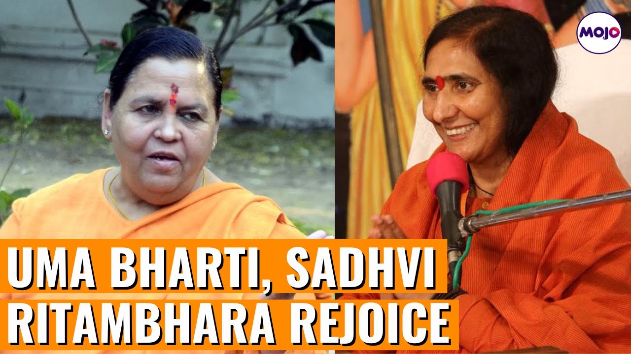 Hugs, Tears And Claps I Sadhvi Ritambhara, Uma Bharti Overjoyed During ...