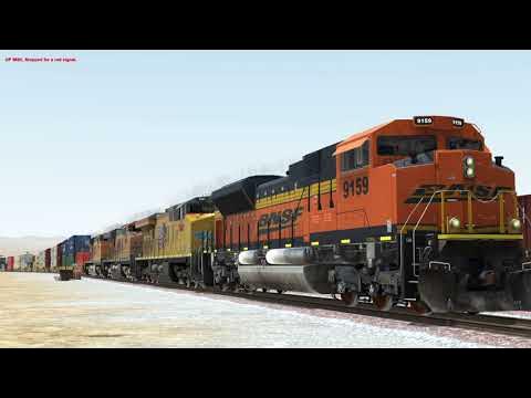 Railfanning On Run 8 Train Simulator ( Part 9 ) Meet At Tehachapi Loop - YouTube