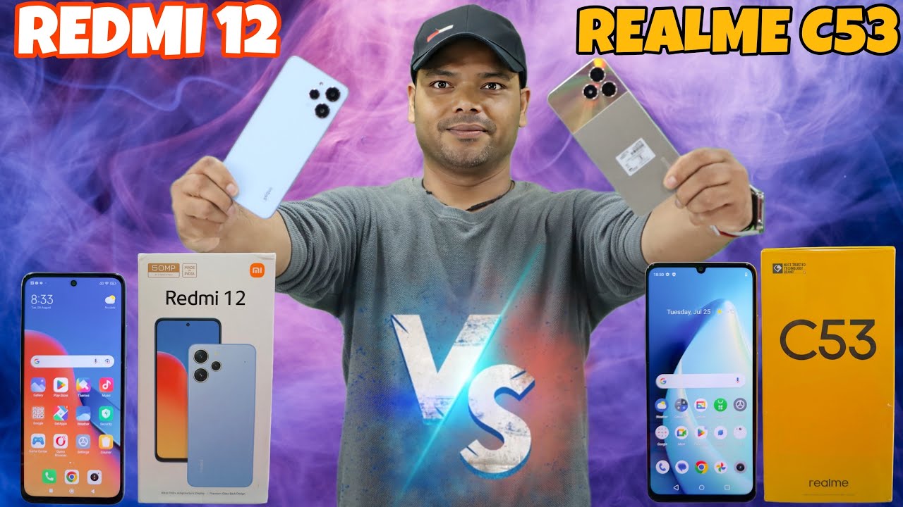 Redmi 12 🆚 Realme C53 ⚡ Unboxing & Camera || Camera Test || Under 10000 ...