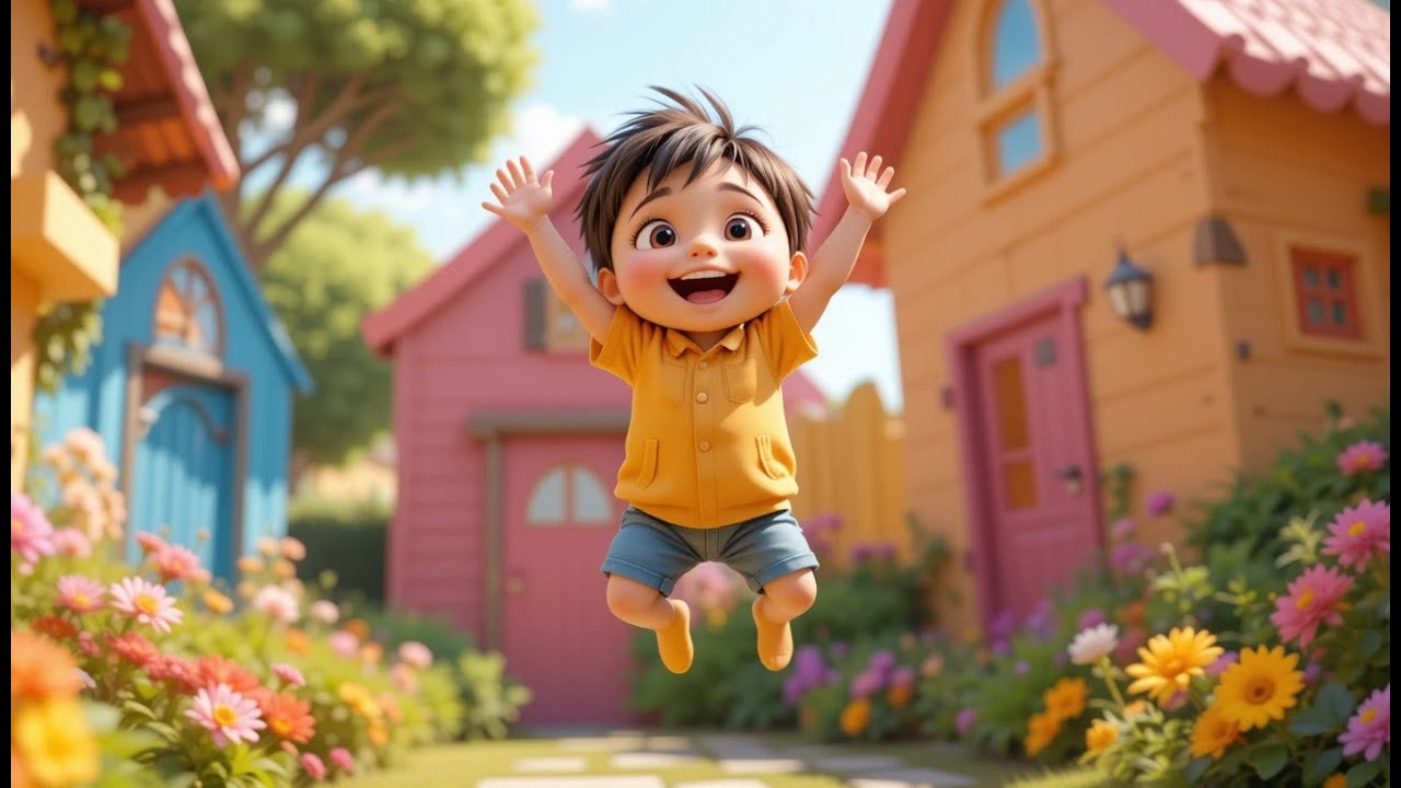 Jump Up High, Don’t Touch the Ground! Rhyme Song | Nursery Rhyme & for ...