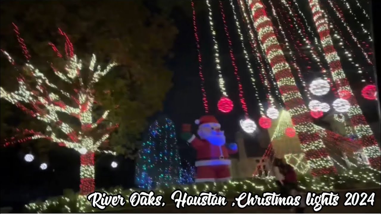 Christmas lights display 2024, River Oaks, Houston Tx, USA 🇺🇸 - YouTube
