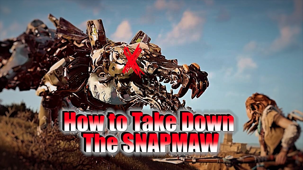 Horizon Zero Dawn Guide- How to Take Down The Snapmaw - YouTube