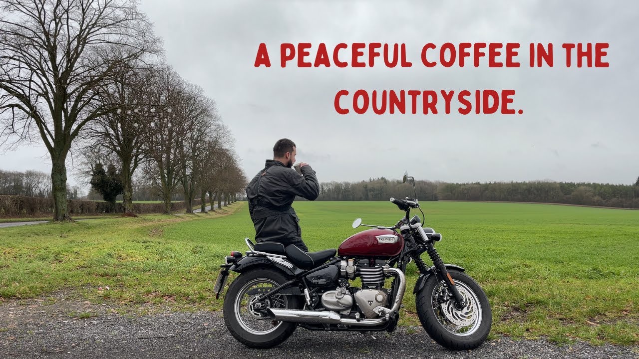 Taking the Triumph Speedmaster for a coffee in the countryside. - YouTube