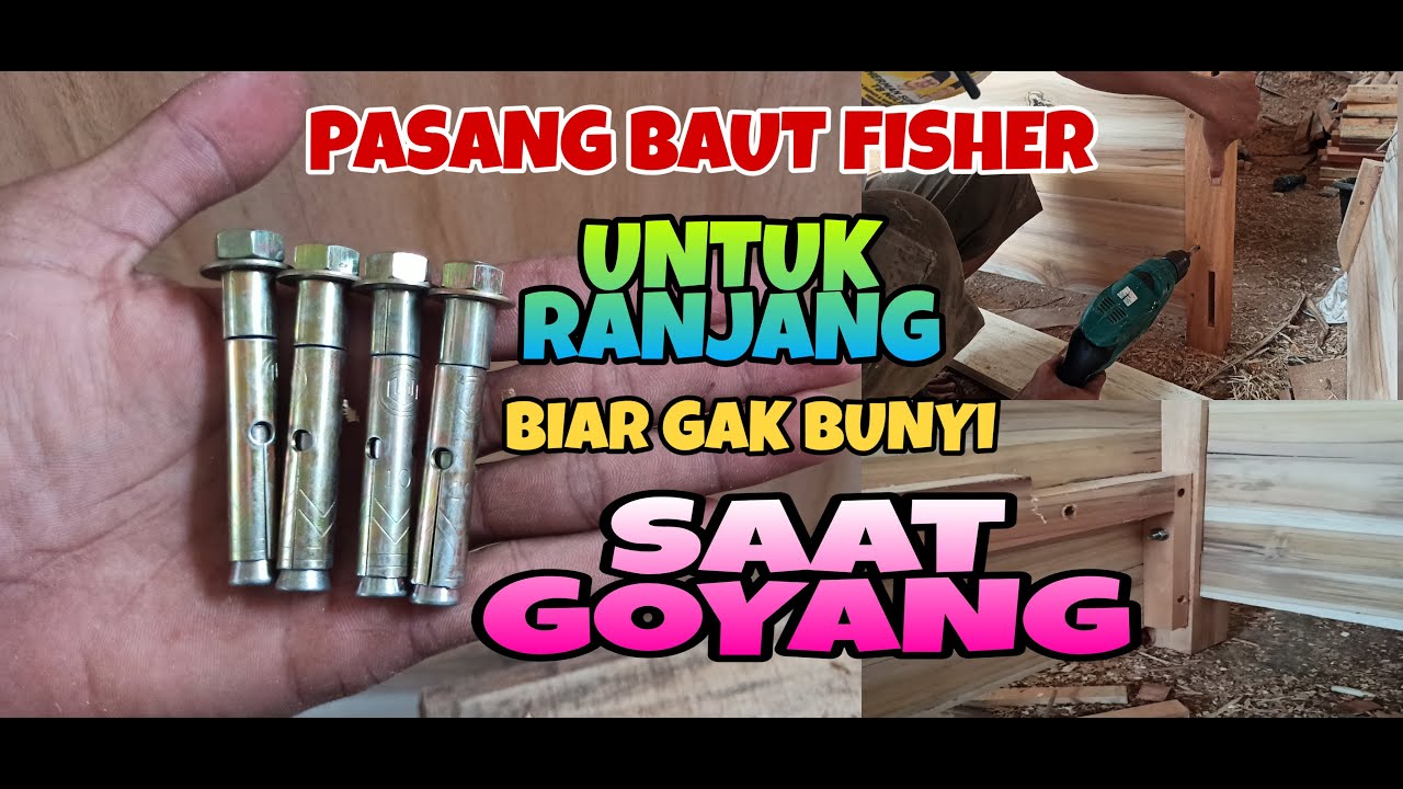 Cara memasang baut fisher untuk ranjang biar gak bunyi_Alga Elga - YouTube