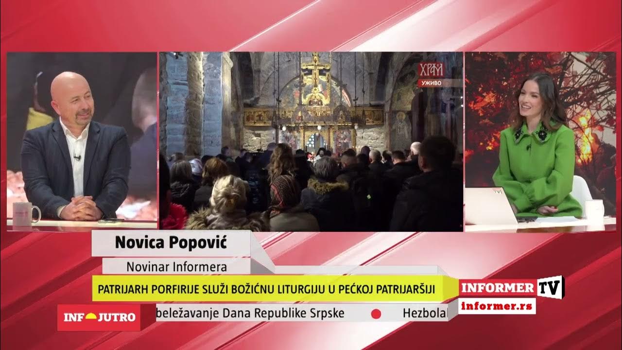 INFO JUTRO - Održana božićna liturgija na Kosovu i Metohiji! - YouTube