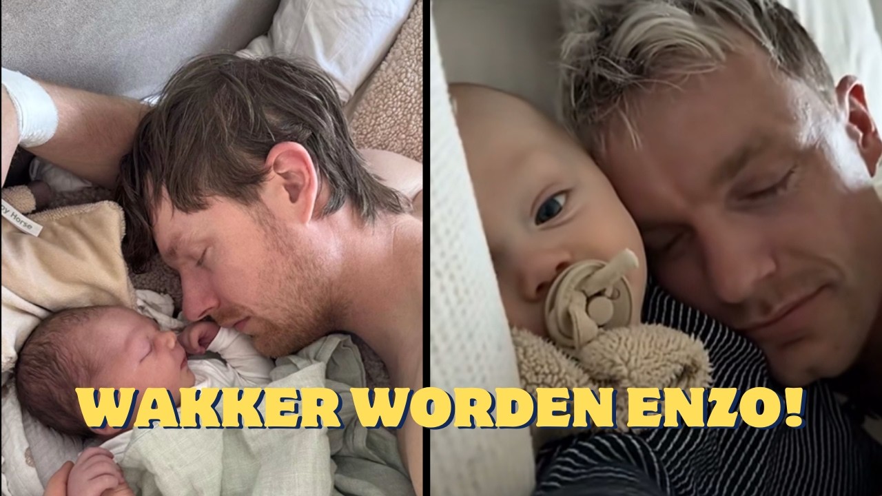 Enzo Knol wakker worden met Riven Knol - YouTube