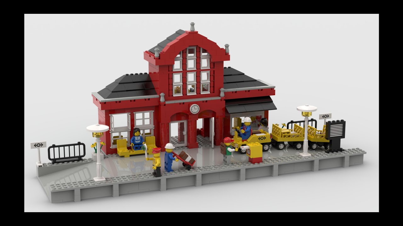 2150 Lego System Train Station 9V Compatible - YouTube