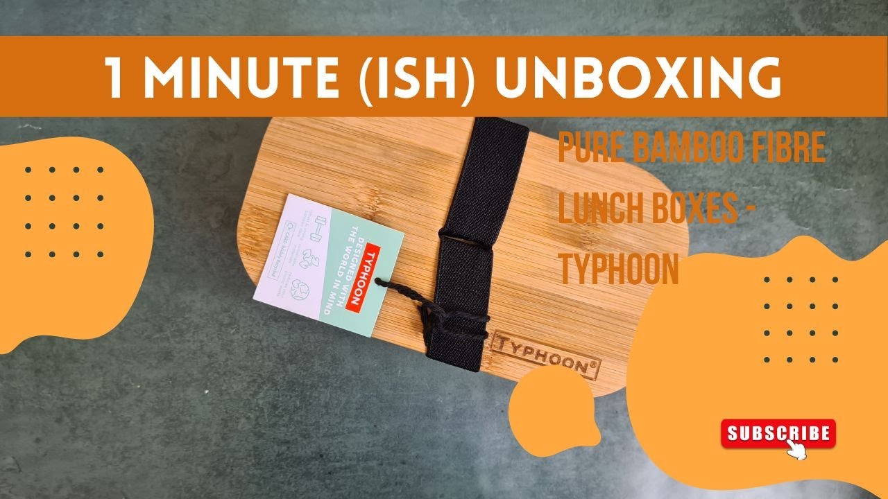 1 Minute ( ish) Unboxing | Pure Bamboo Fibre Lunch Boxes - Typhoon ...