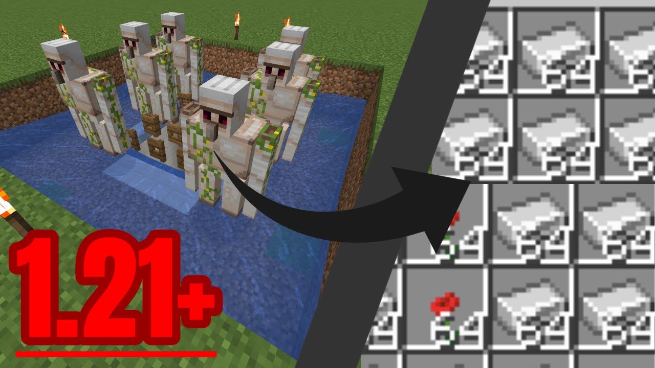How To Make an Iron Golem Farm! | Super Easy Tutorial | INFINITE IRON ...