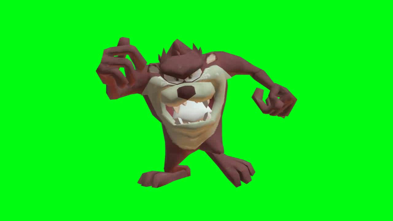 taz run animate front chroma - YouTube