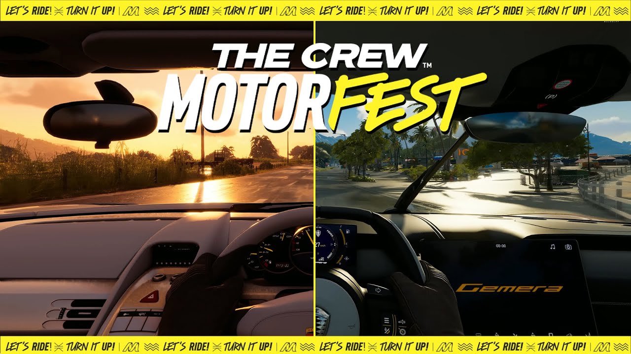 The Crew Motorfest Cars Interior View | Steering Wheel 900° Rotation ...