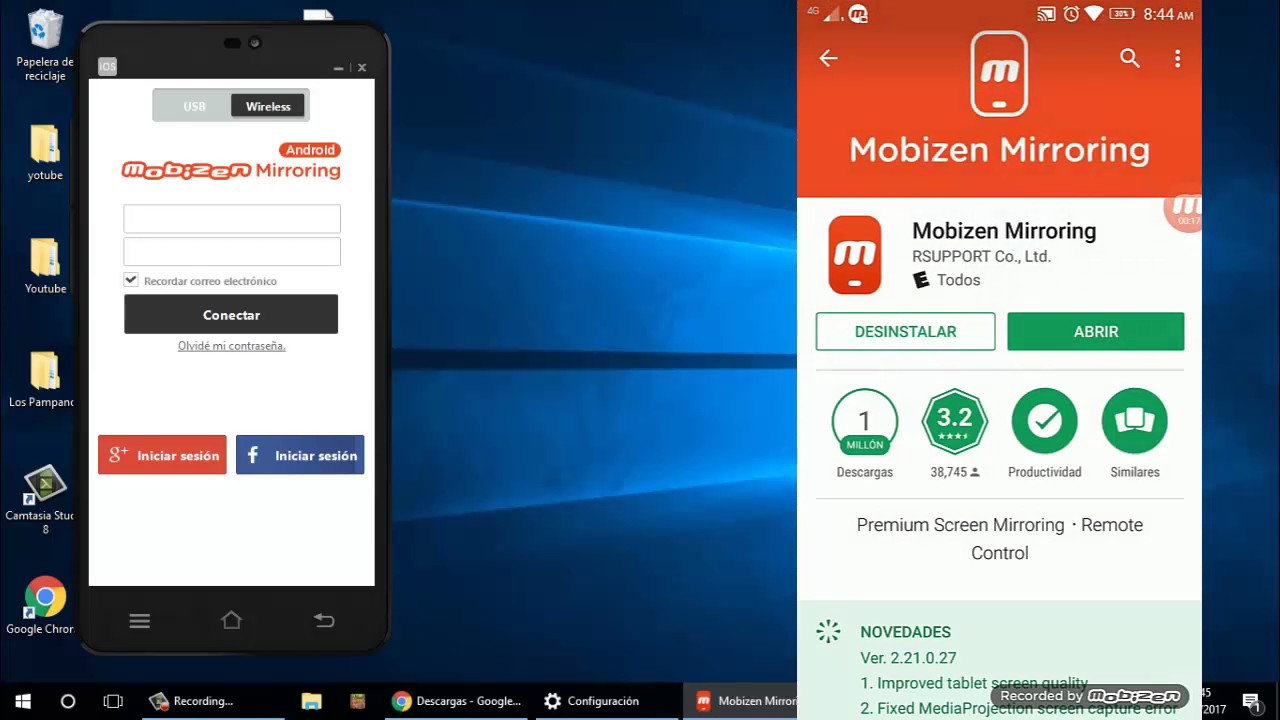 Como Grabar la Pantalla de tu Android con Mobizen MIrrorring - YouTube