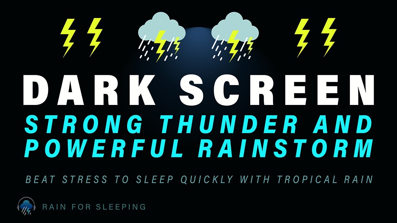 Strong Thunder and Powerful Rainstorm in the Tropics - Beat Stress ...