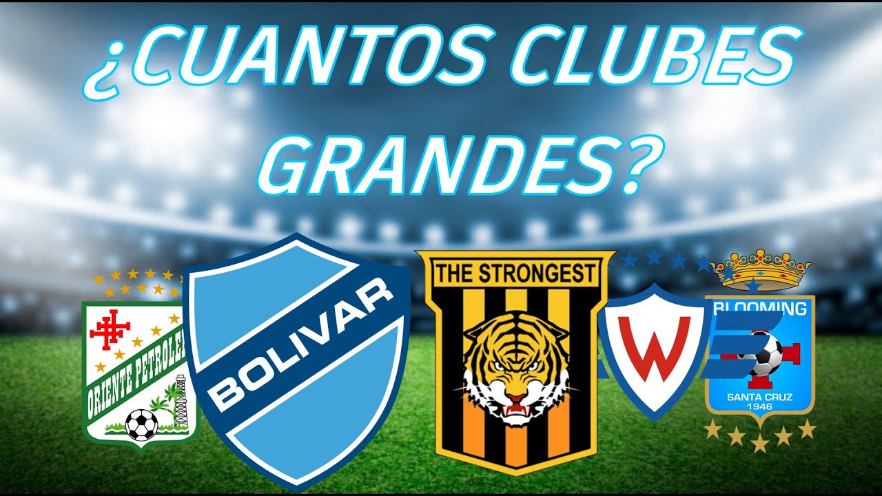 😱¿CUANTOS CLUBES GRANDES HAY EN BOLIVIA?⚽😱💥 - YouTube