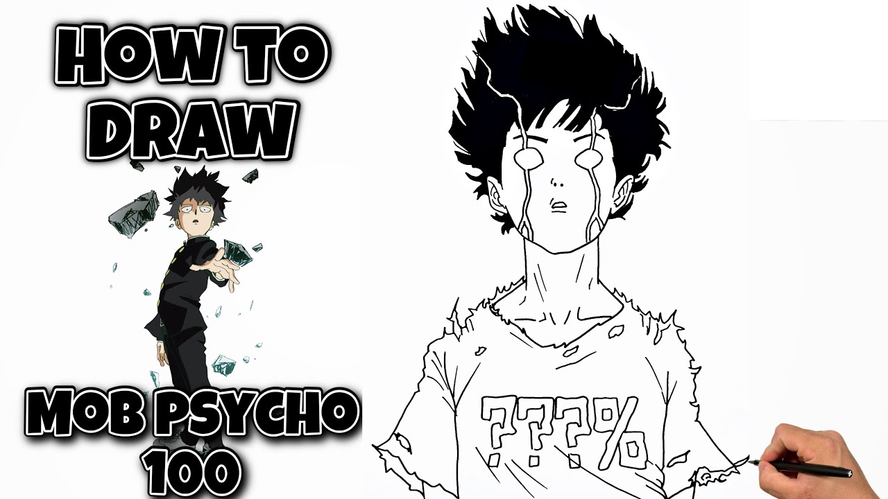 How To Draw Mob 100% | MOB PSYCHO 100 #drawing #animedrawing - YouTube