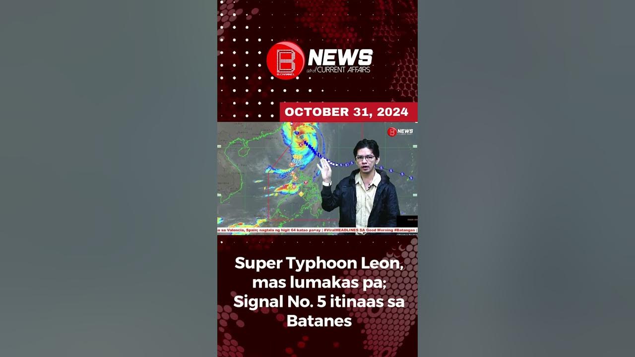 Super Typhoon Leon, mas lumakas pa; Signal No. 5 itinaas sa Batanes - YouTube