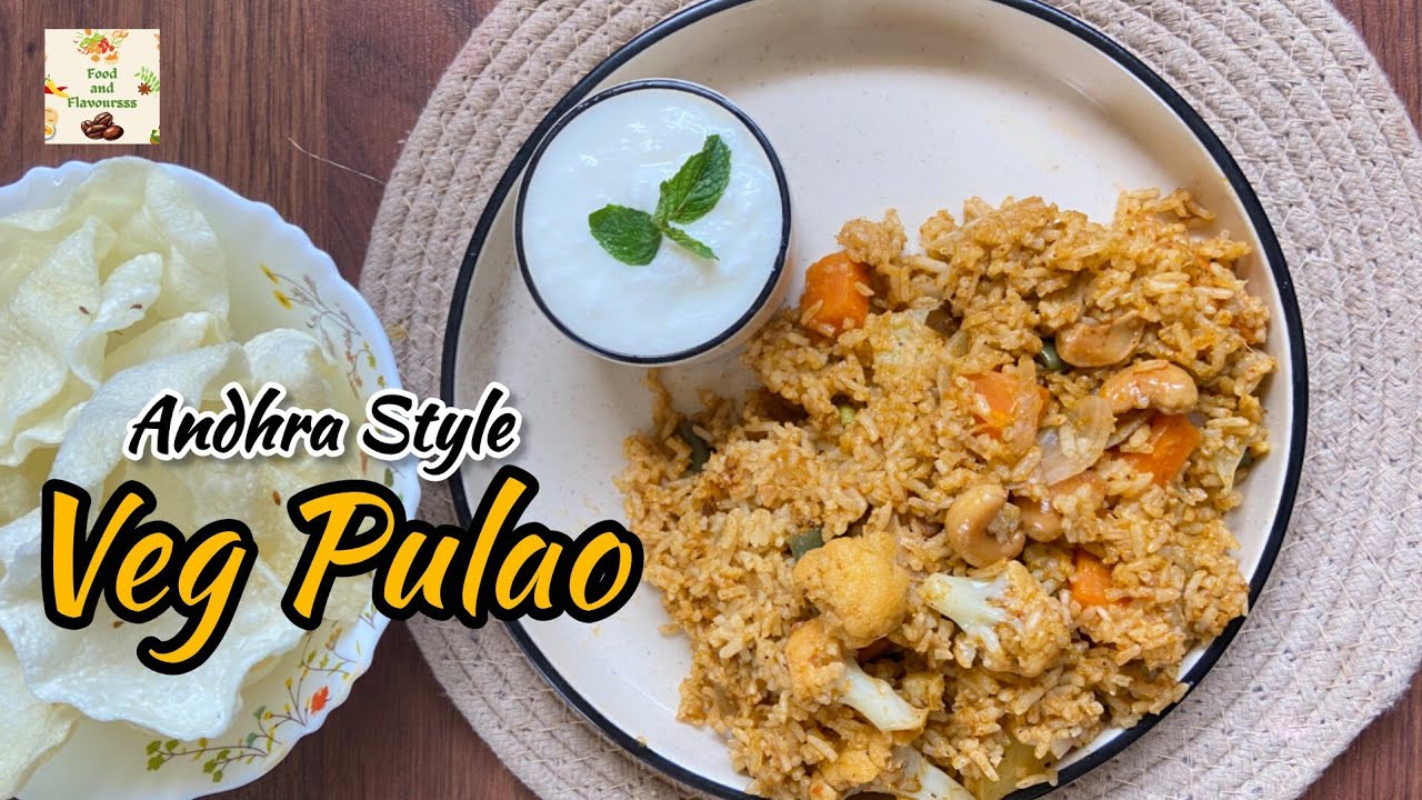 Veg Pulao Recipe | Andhra Style Veg Pulao | Lunch Box Recipes | Pulao ...