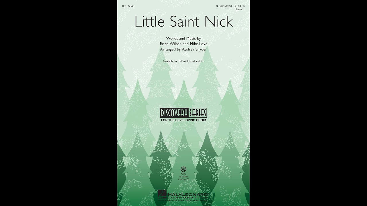 Little Saint Nick (3-Part Mixed Choir) - Arranged by Audrey Snyder ...