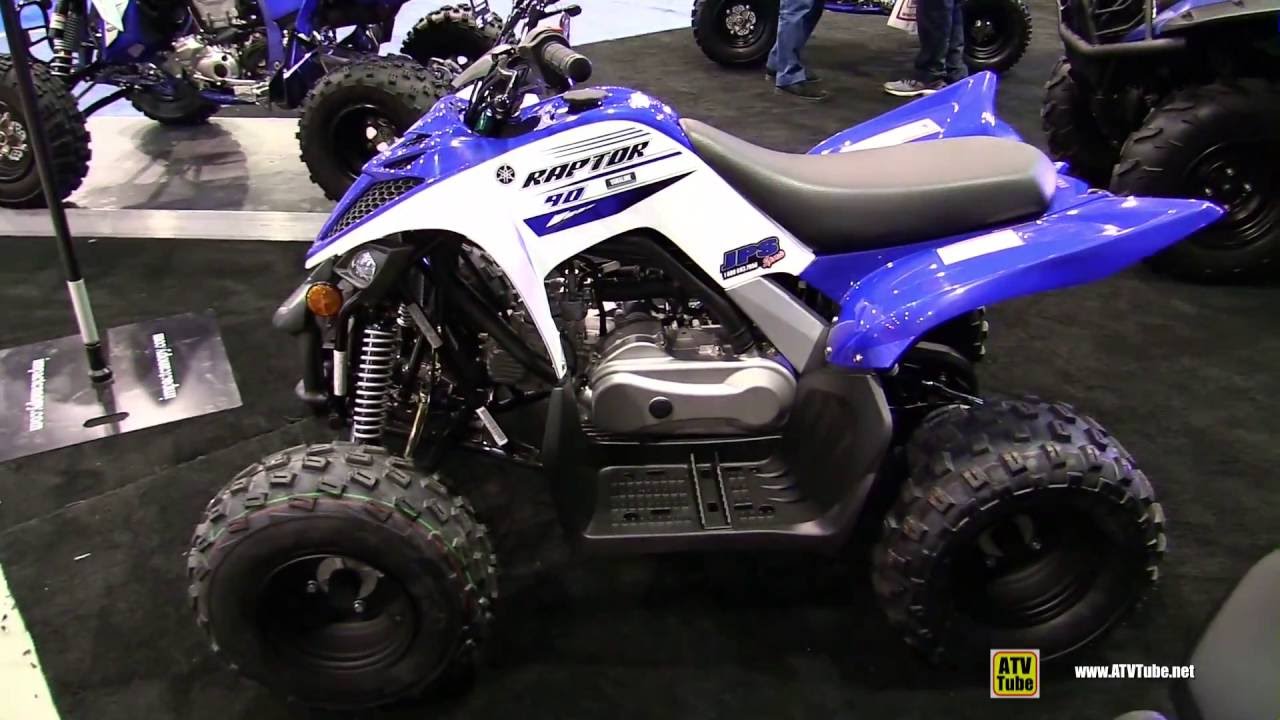 2016 Yamaha Raptor 90 Sport ATV - Walkaround - 2015 St Hyacinthe ATV ...