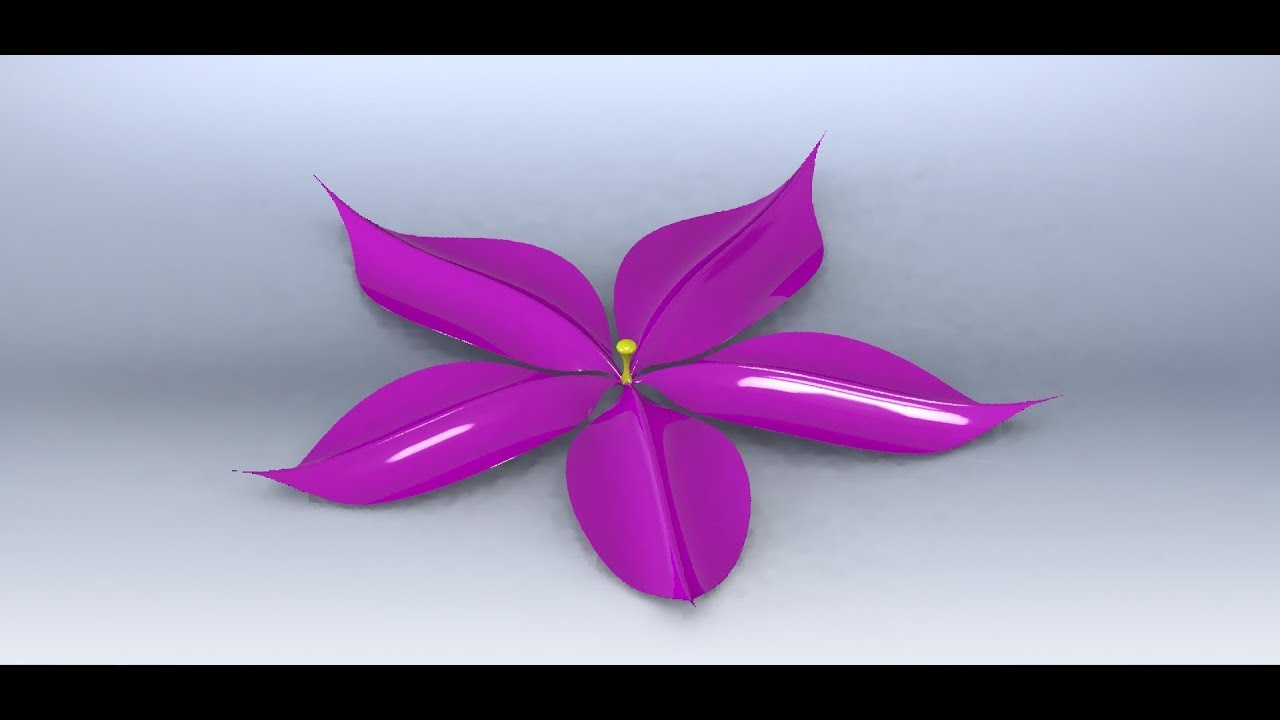Solidworks learning: How to draw a Flower in solidworks - YouTube