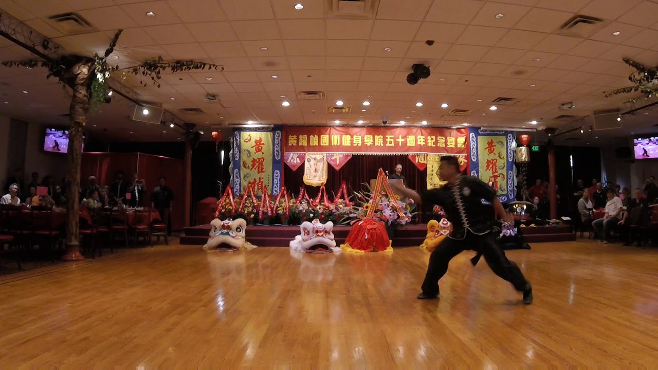 Kyle Wong performs 劈掛單刀 Pek Kwa Dan Do at YC Wong 50th Anniversary ...