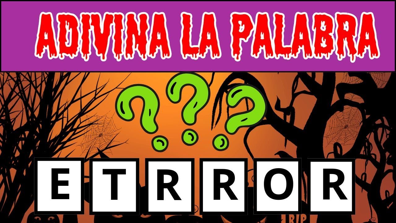 ADIVINA LA PALABRA de HALLOWEEN 🎃👻¿Podrás acertarlas todas?👻 Juego ...
