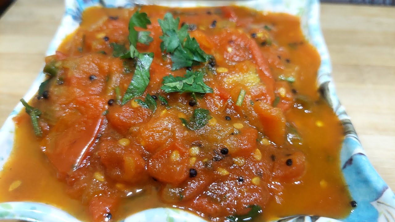 छत्तीसगढ़ की प्रसिद्ध टमाटर चटनी #पताल तरवां # Tomato Fry # Tomato ...