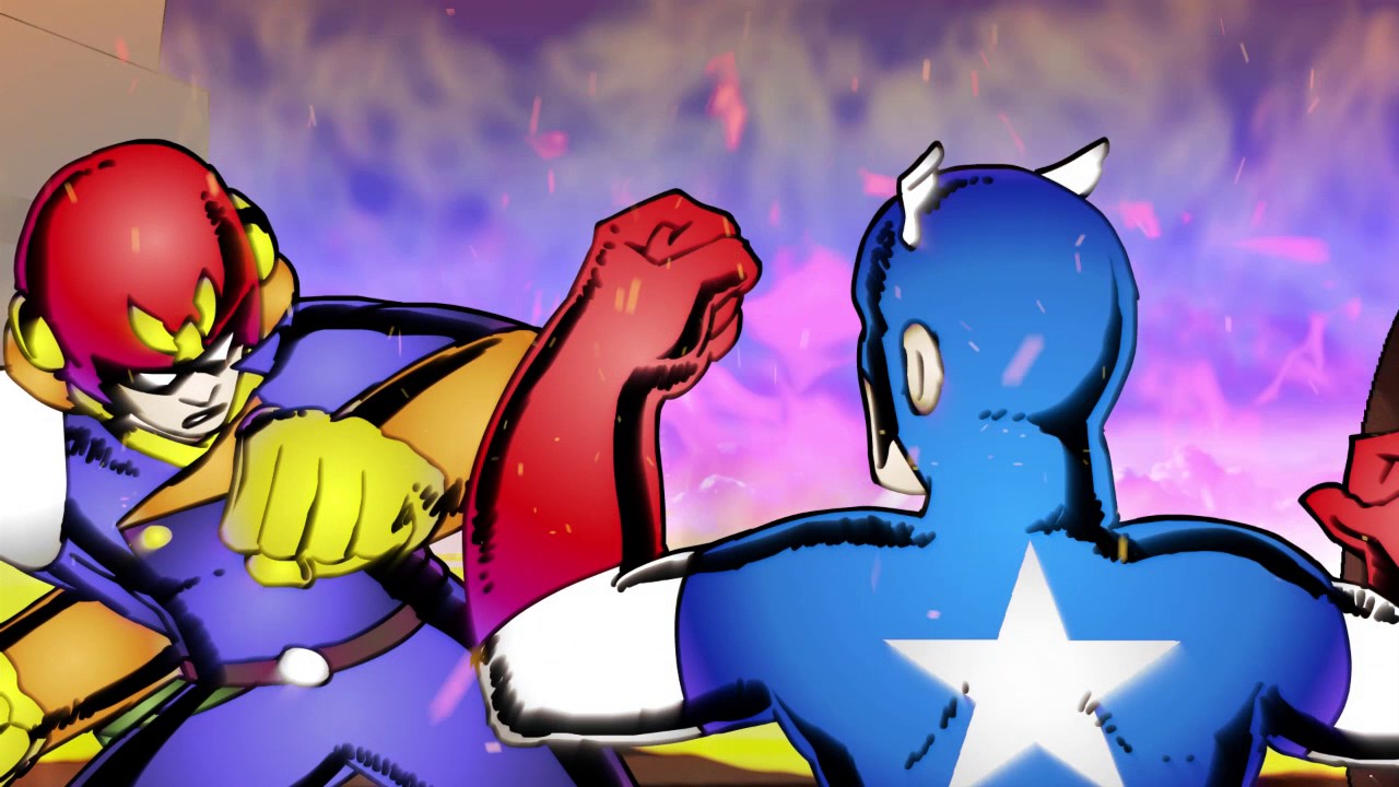 Captain America Vs Captain Falcon
